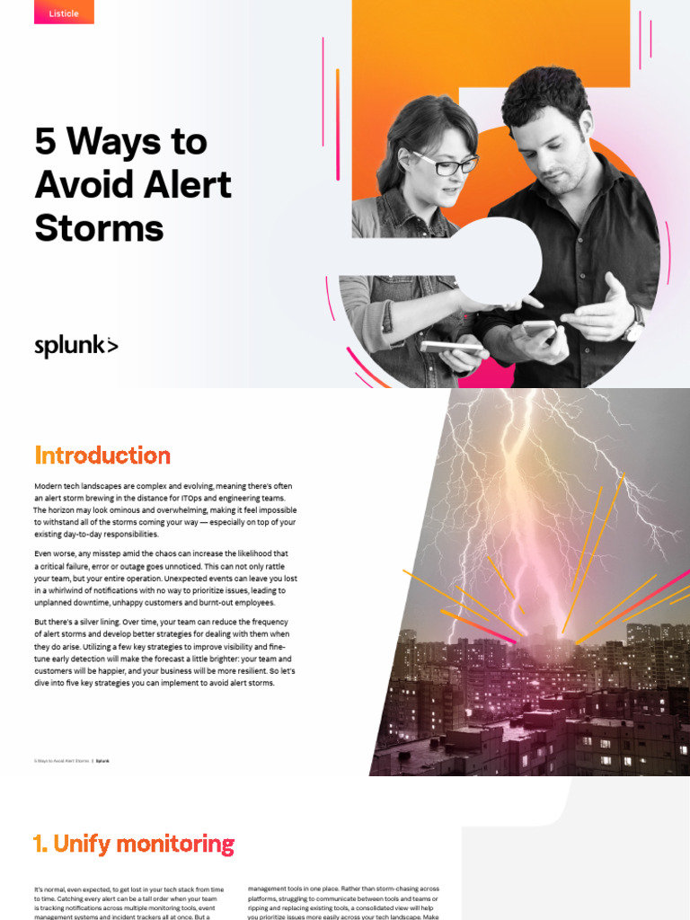 5 Strategies to Prevent Alert Storms | PDF | Computers