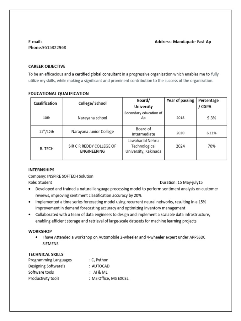 Final Resume | PDF | Learning | Computational Neuroscience