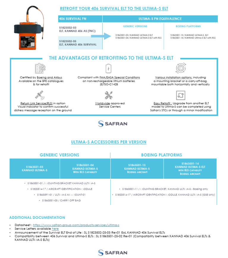 Brochure Retrofit Ultima-S ELT | PDF | Aviation | Aircraft