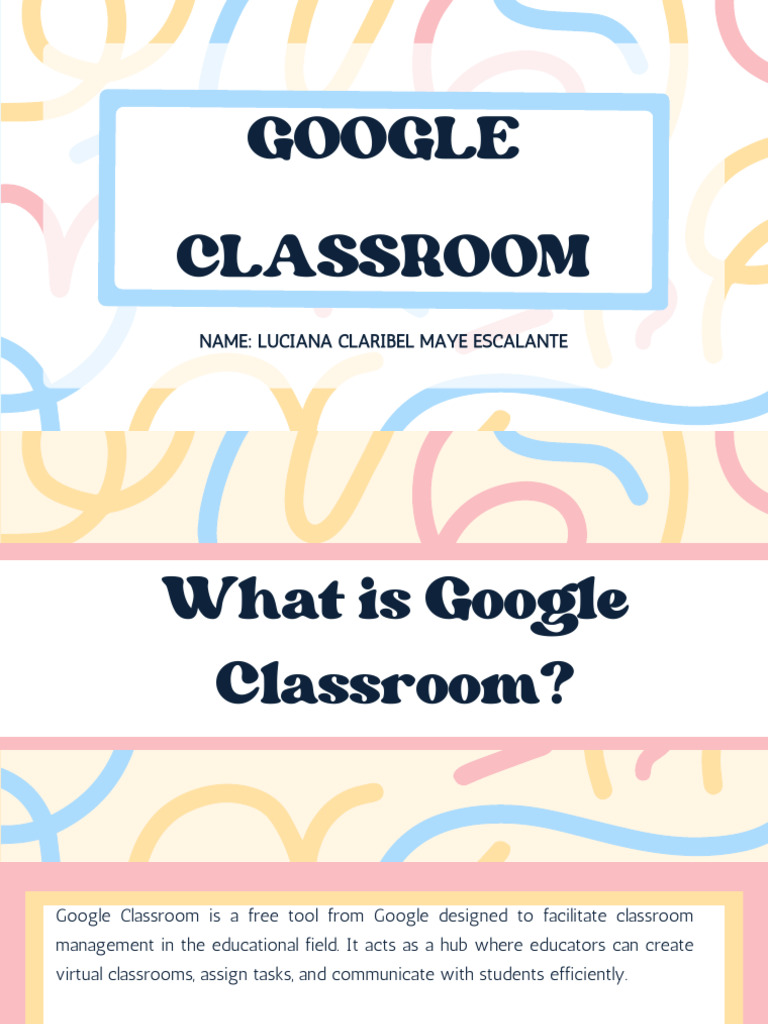 GOOGLE CLASSROOM | PDF | Classroom | Distance Education