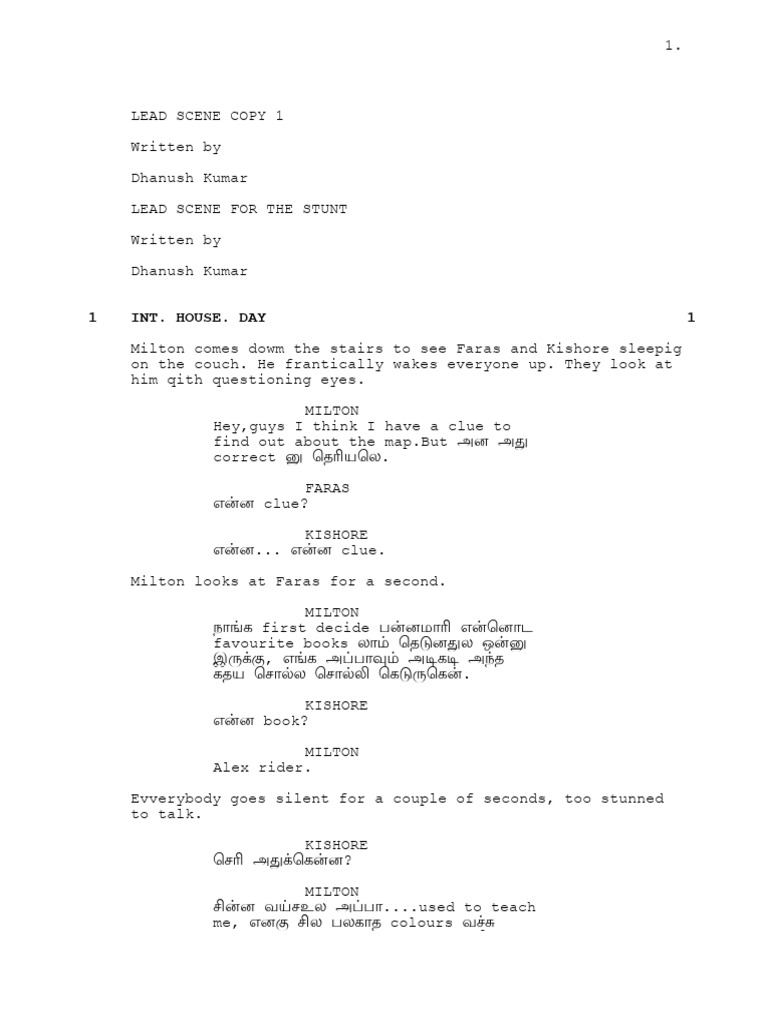 Int. House. Day 1 1 | PDF