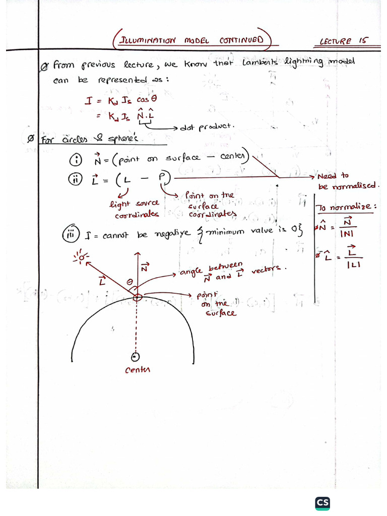 Lecture14 CSE423 | PDF