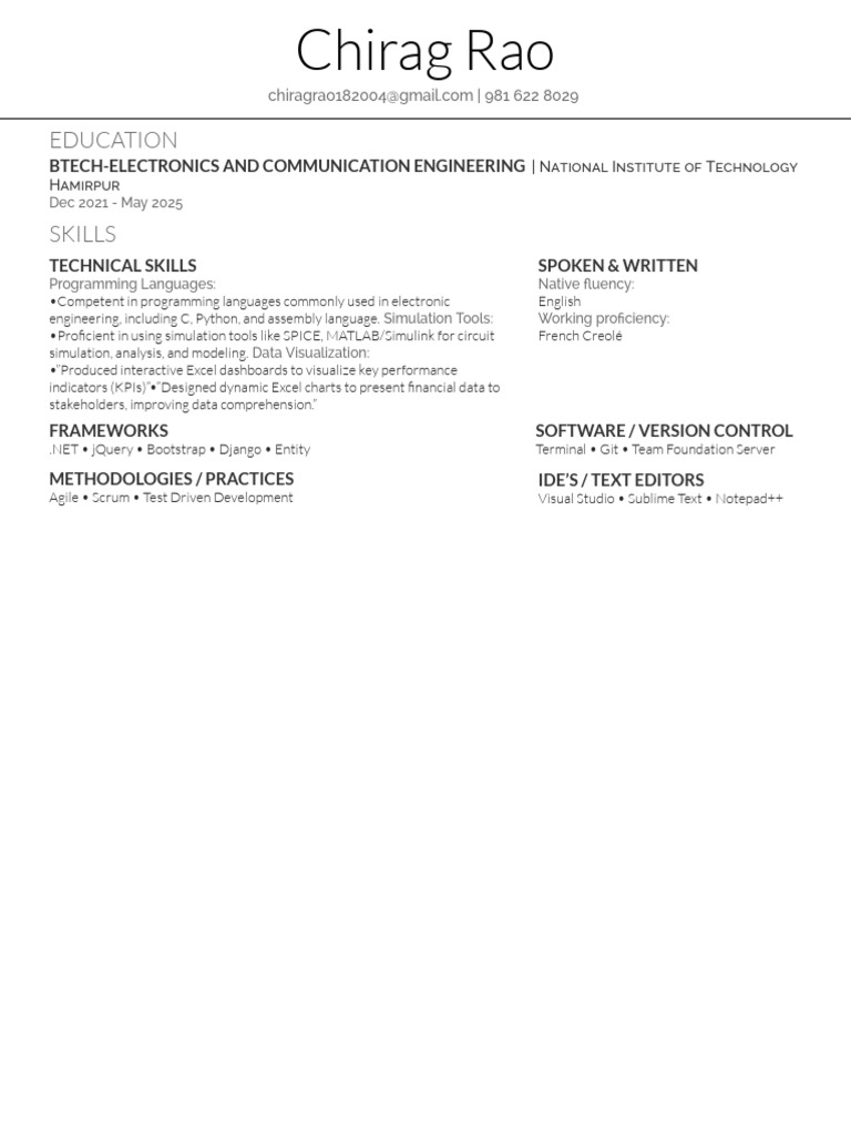 Andy Pillay S CV 1 | PDF | Computers