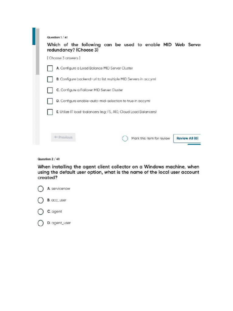 Agent Clien Collector Exam | PDF