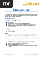 Building a Fruit Battery Experiment | PDF | Redox | Electrochemistry