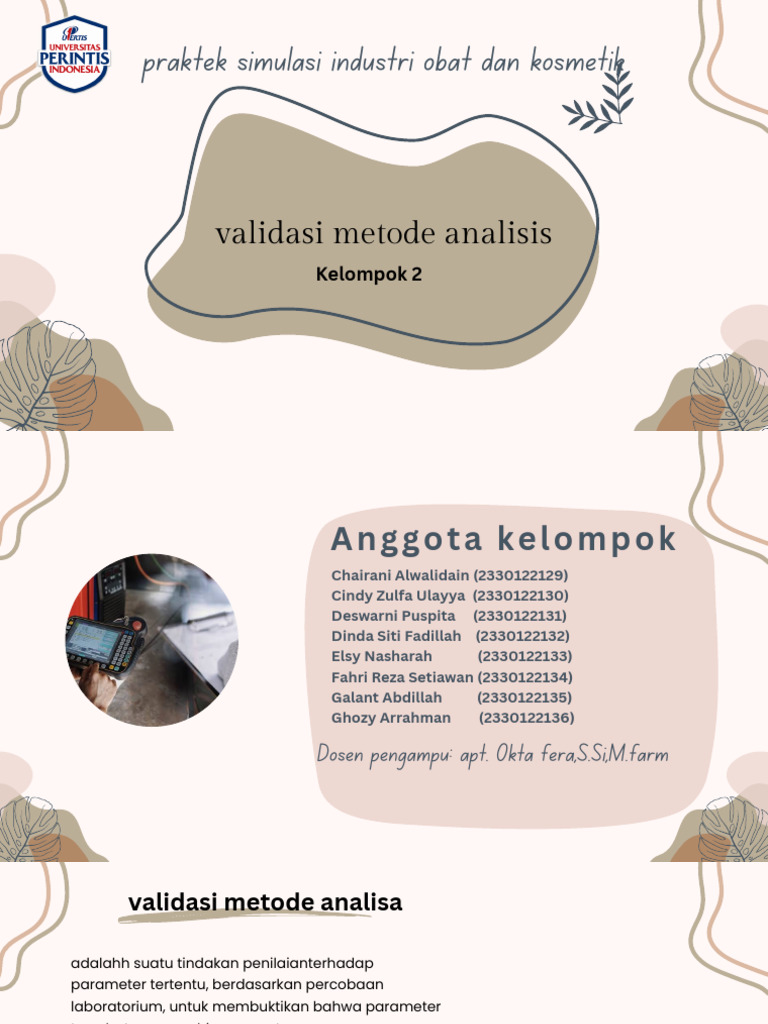 Validasi Metode Analisa Kelompok 2 | PDF