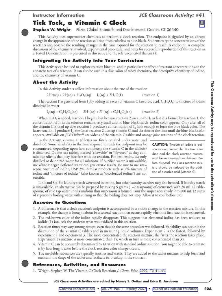 Rick Tok | PDF | Teaspoon | Chemical Reactions