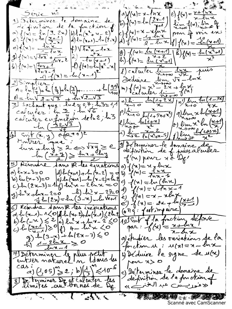 2bsm Série Logarithme - 1 | PDF