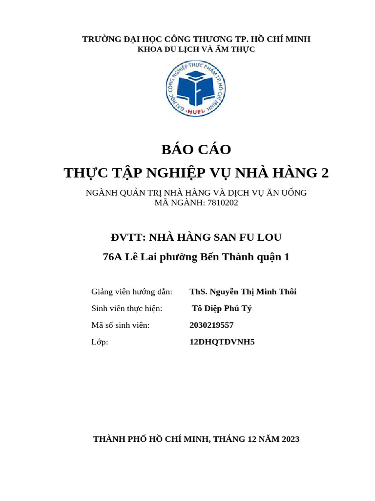 Bao Cao Thuc Tap 2 | PDF