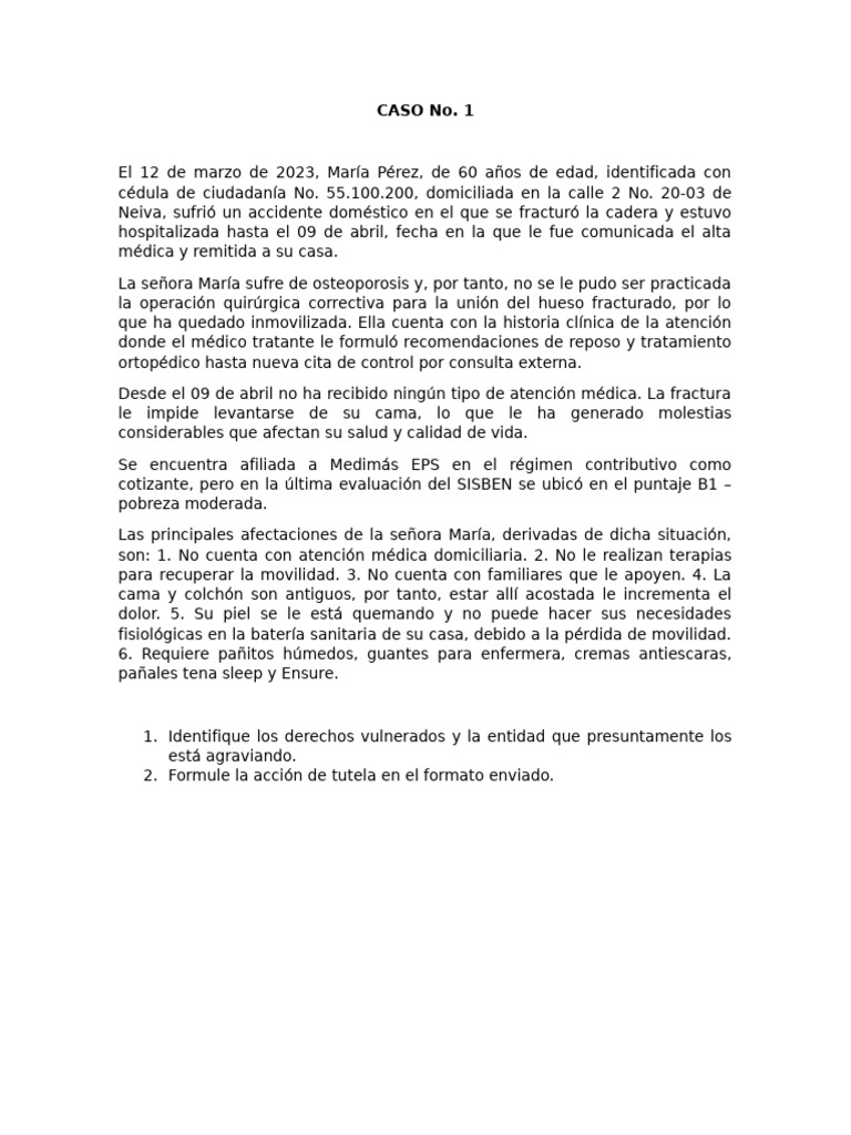 CASO No 1 | PDF