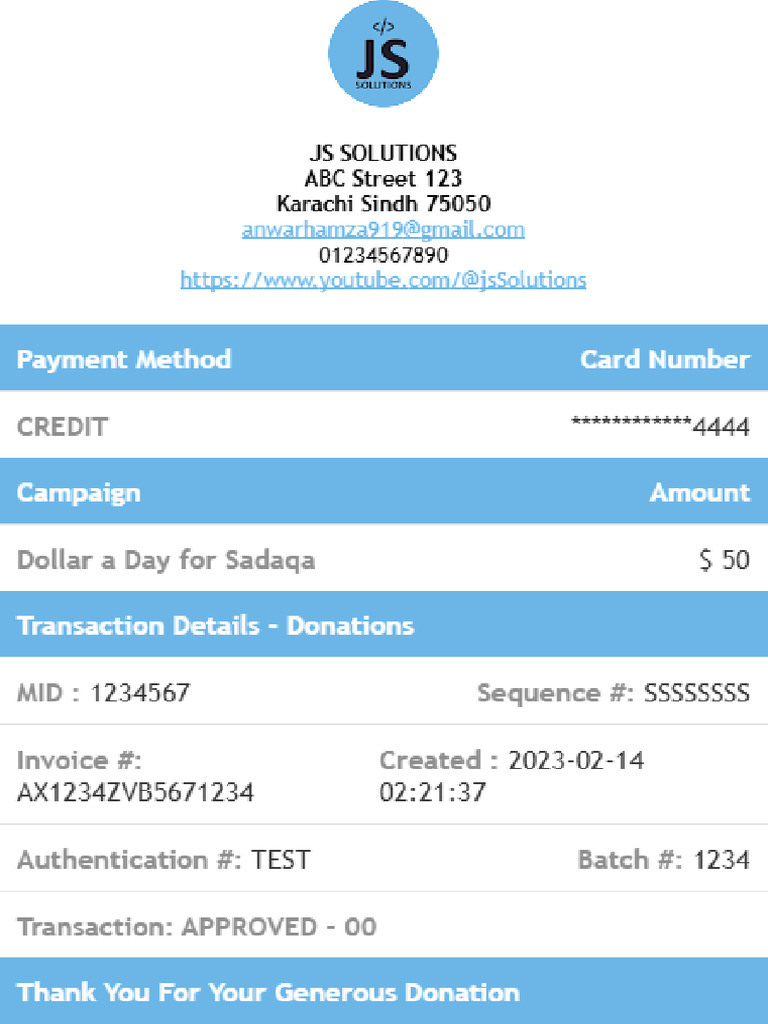 Receipt | PDF