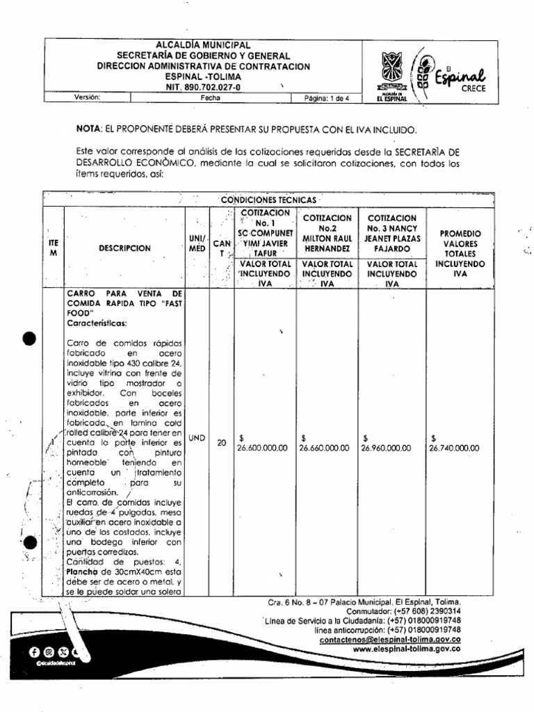 Invitacion Publica - MC 061-2024 | PDF