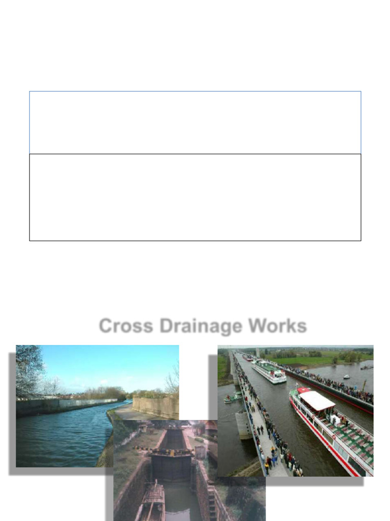 12 Cross Drainage Works 24 | PDF | Canal | Drainage