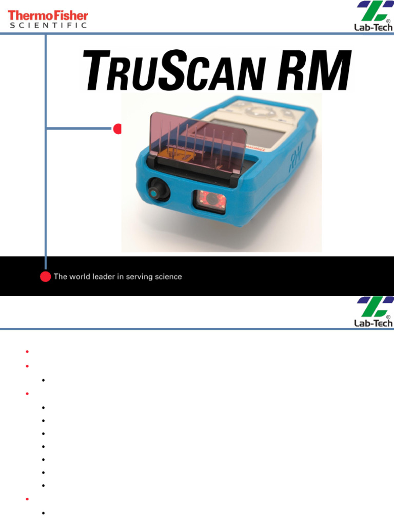 Entrenamiento de Instalacion TruScan RM | PDF | Espectroscopía Raman ...