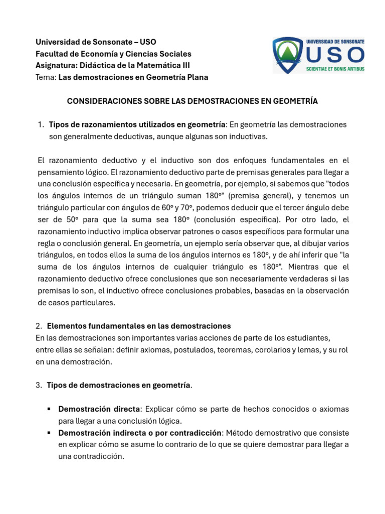 Sobre Las Demostraciones en Geometría | PDF | Geometría | Teorema