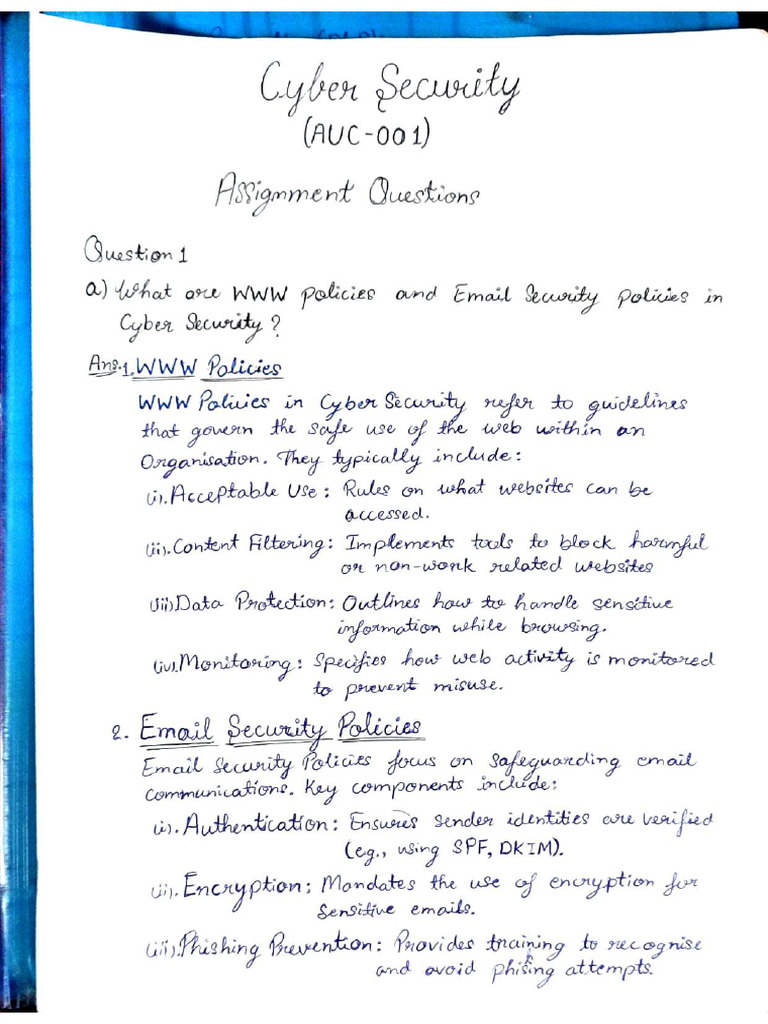 Cyber Security Assignment | PDF