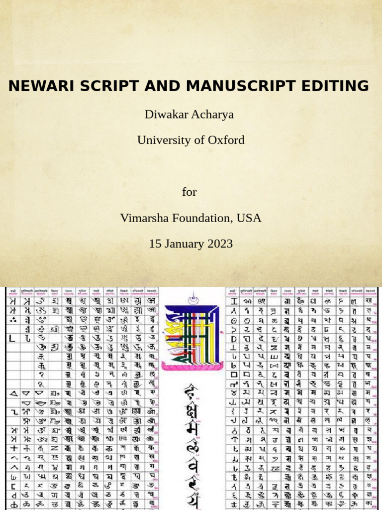 Newa Script and Manuscript | PDF