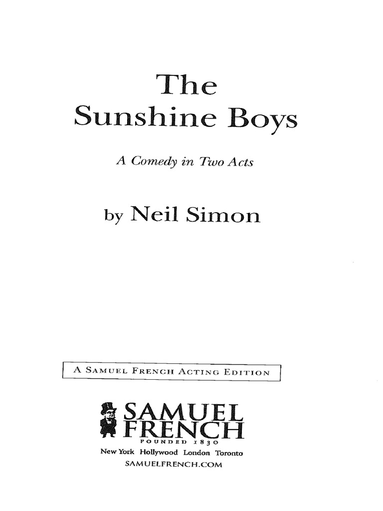 Simon, Neil - The Sunshine Boys | PDF