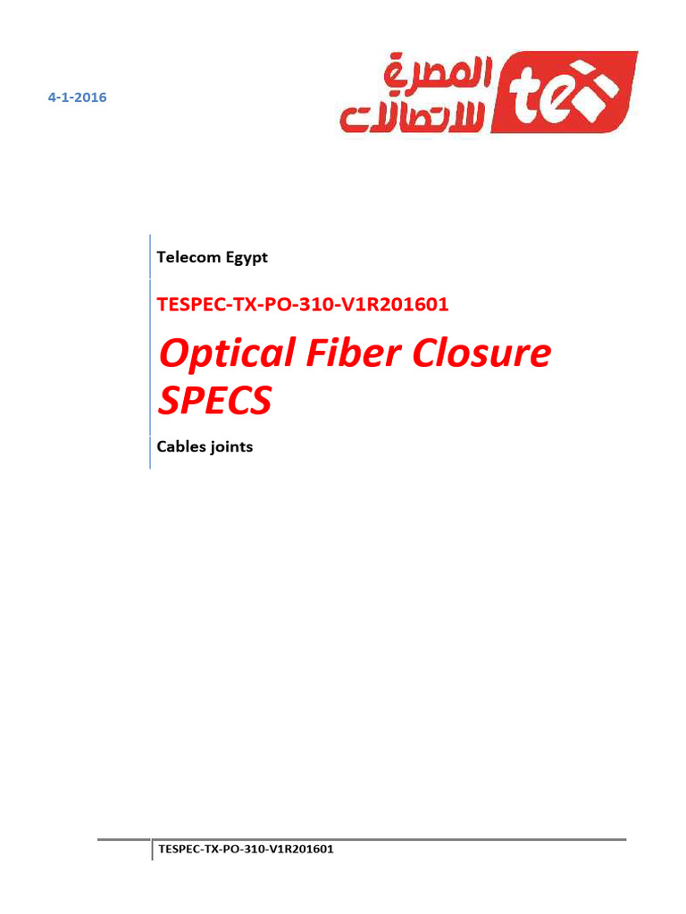 3.10 Optical Fibre Closures | PDF | Optical Fiber | Screw
