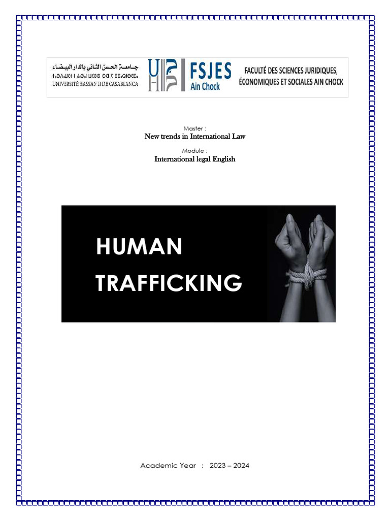 Human Trafficking | PDF | Human Trafficking | Sexual Slavery