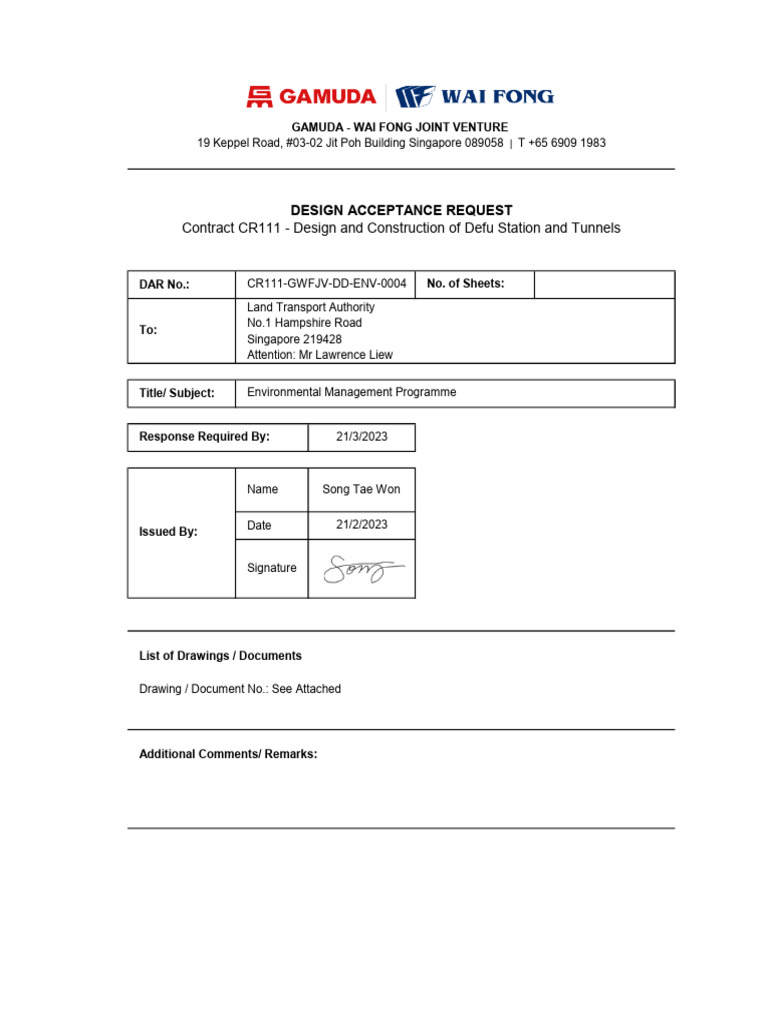 Cr111 GWFJV Cr07 ZZ W She PL Otr 0034 | PDF | Sewerage | Waste