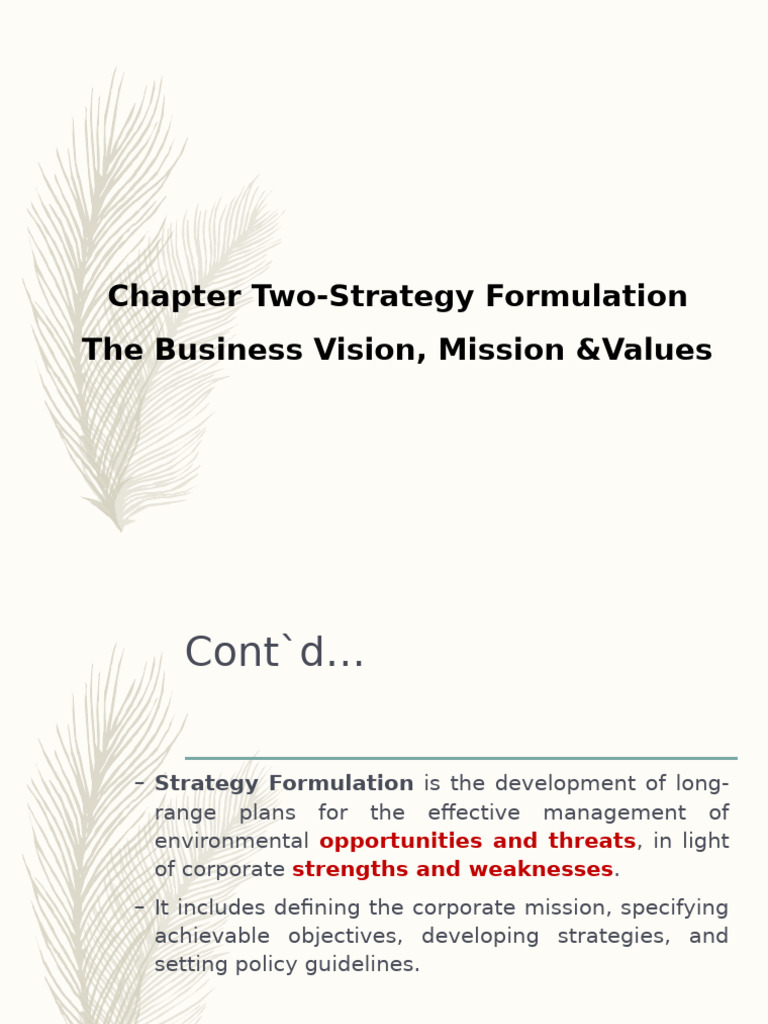 Vision and Mission Strategy Guide | PDF | Goal | Strategic Planning