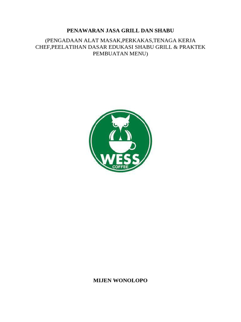 Wess Shabu Grill Inventory | PDF
