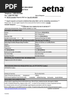 Aetna Prior Authorization Request Form | PDF | Medical Record | Health ...