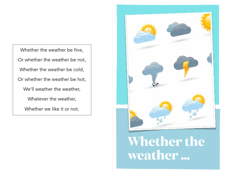 Whether The Weather | PDF