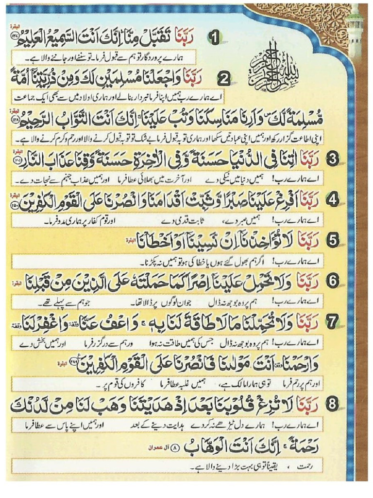 Rabbana 40 Dua | PDF