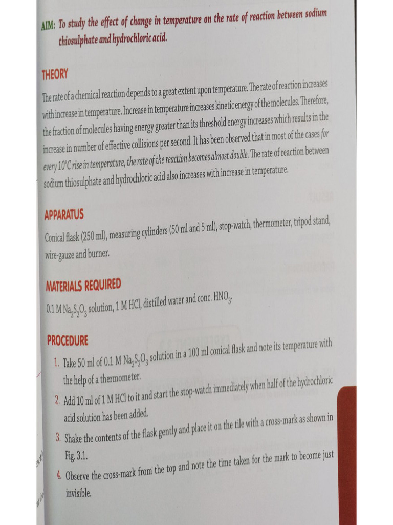 12th Chemistry Experiment 12 | PDF