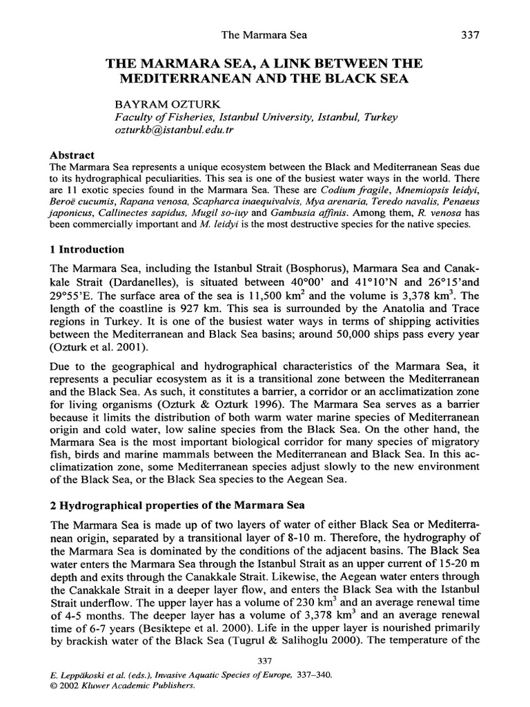 978-94-015-9956-6_34 | PDF | Black Sea | Mediterranean Sea