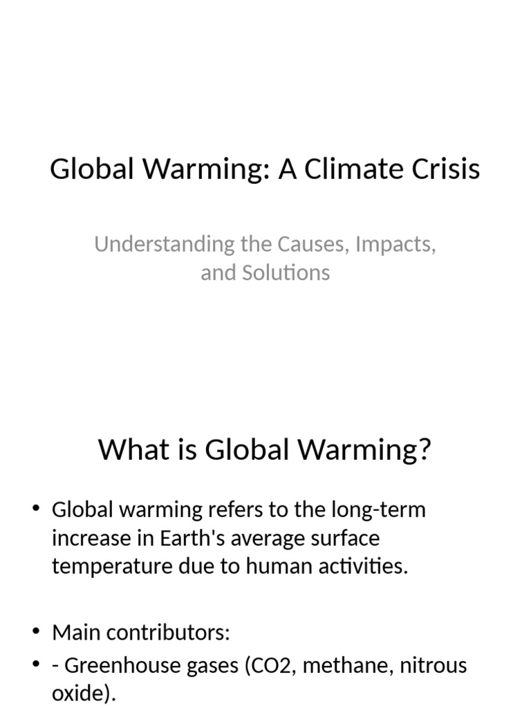Global Warming Presentation | PDF | Politics