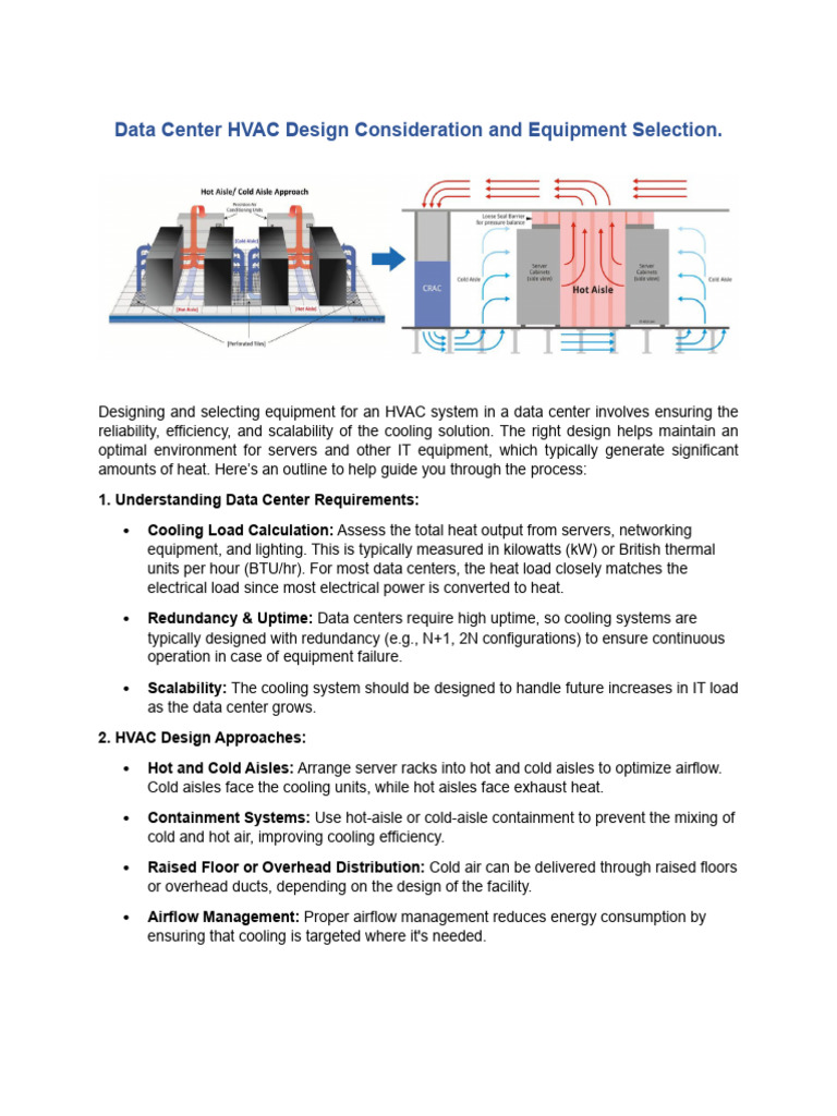 Data Center HVAC Design 1727427342 | PDF | Data Center | Air Conditioning