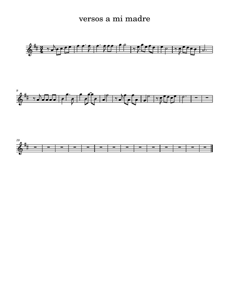 Versos A Mi Madre | PDF