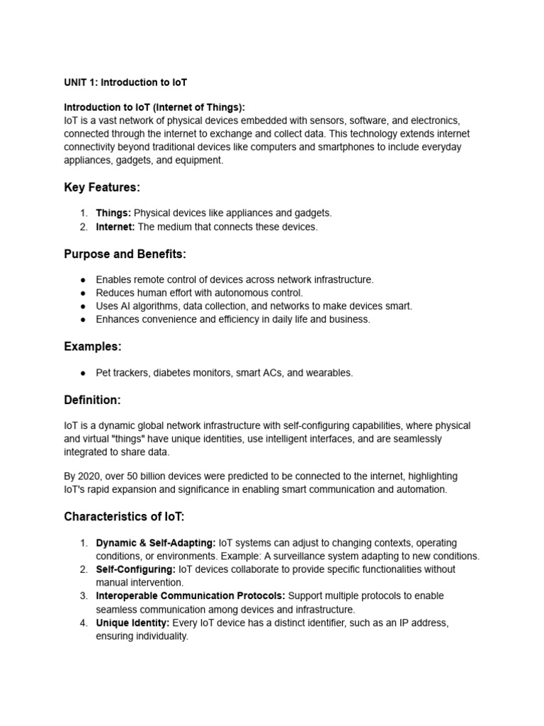 Introduction to Internet of Things (IoT) | PDF | Internet Of Things ...