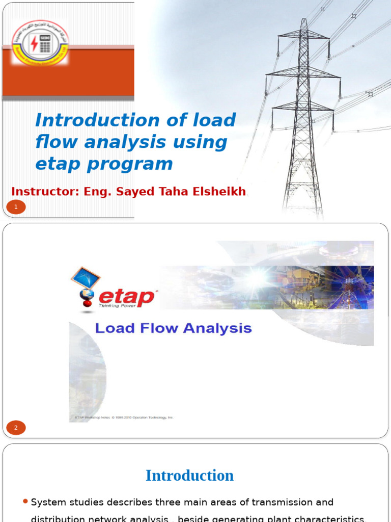 Introduction of Load Flow Lec1 | PDF