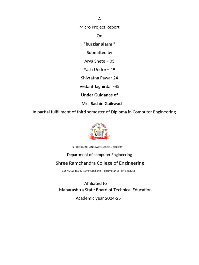 Dte Micro Project | PDF
