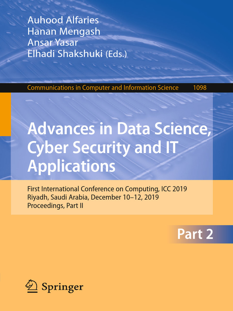 Advances in Data Science, Cyber Security and IT Applications | PDF | Digital Signal Processing ...