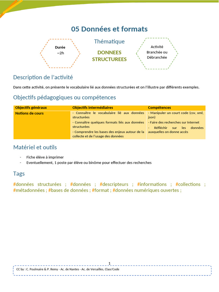 Comprendre les données structurées | PDF | Bases de données | Base de ...