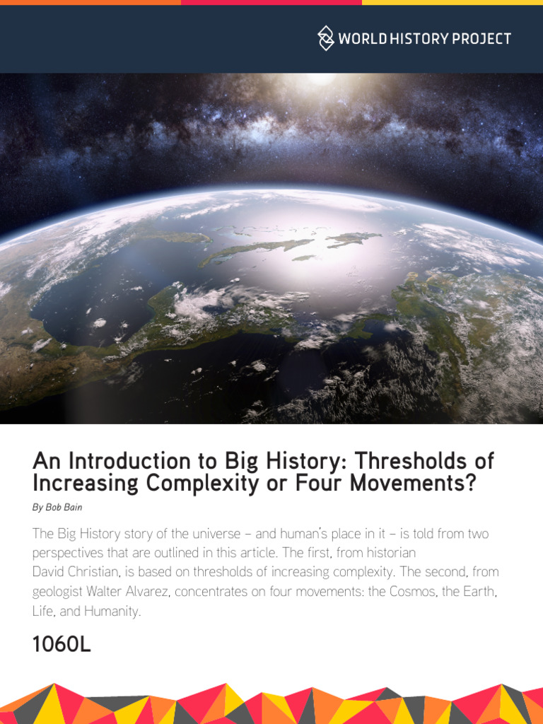 WHP 1-3-3 Read - An Introduction To Big History - 1060L | PDF | Stars | Sun