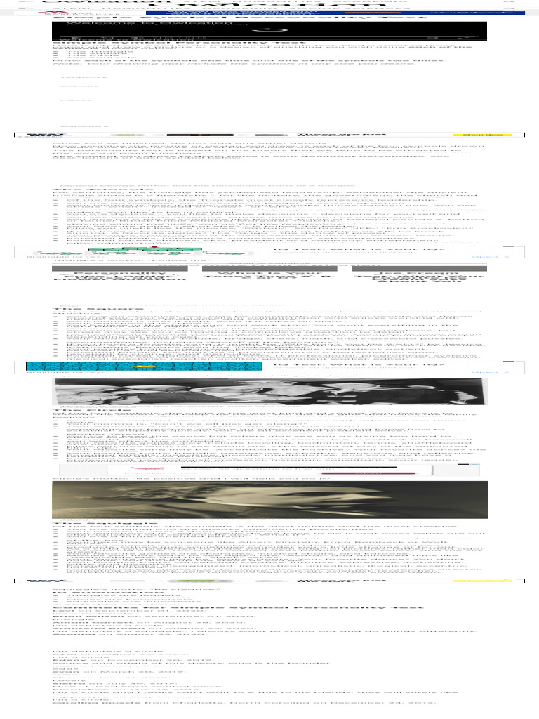 Simple Symbol Personality Test | PDF | Self-Improvement