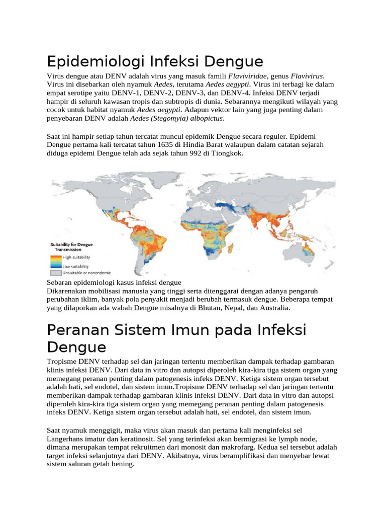 Epidemiologi dan Patogenesis Infeksi Dengue | PDF | Pengembangan Diri ...