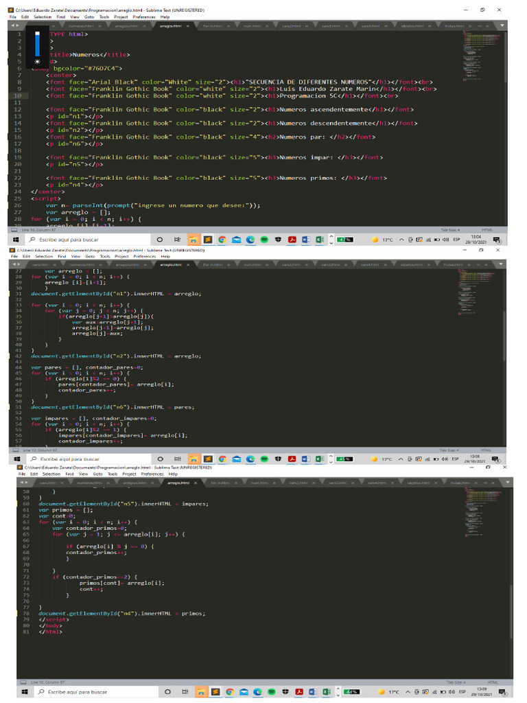 Arreglos1 HTML | PDF