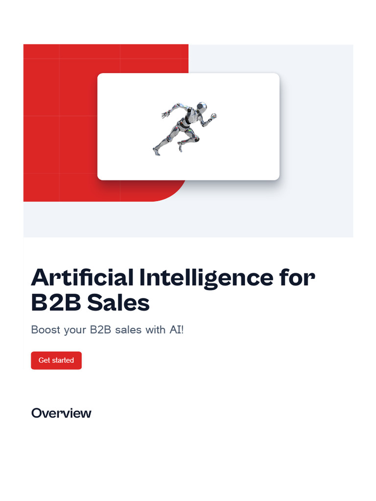 Artificial Intelligence For b2b Sales | PDF | Artificial Intelligence | Intelligence (AI ...