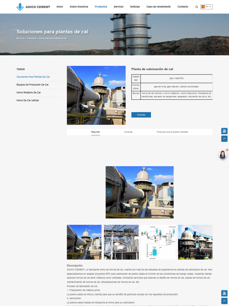 Planta de Calcinación de Cal de China - AGICO Cement International Engineering Co., LTD | PDF ...