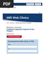 Beighton Score For Joint Hypermobility | PDF