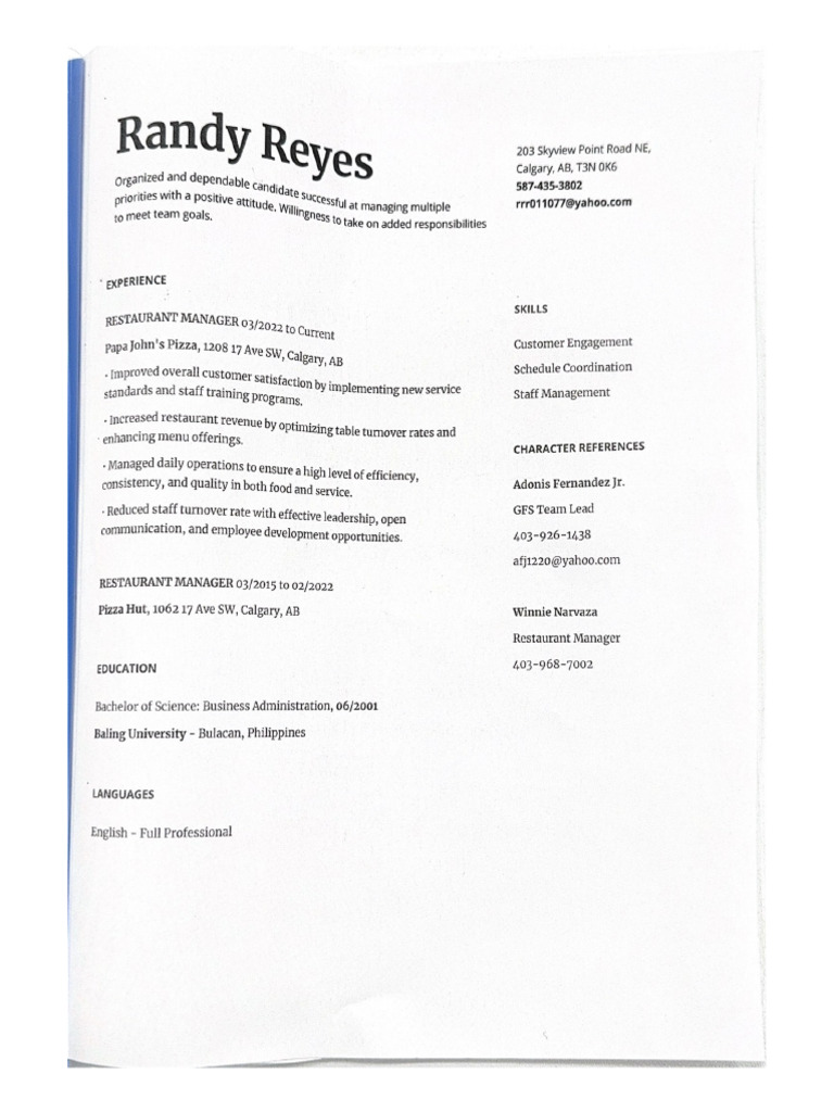 Randy Reyes | PDF