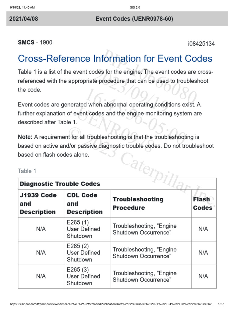 12m3 Event Codes | PDF | Propulsion | Engines