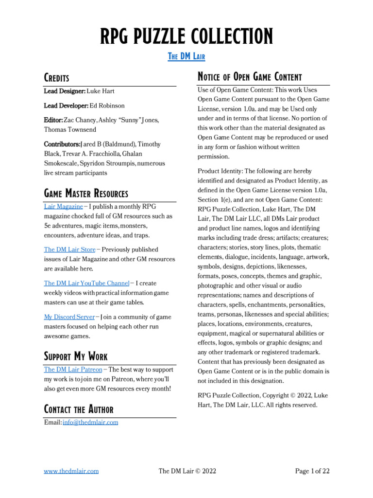 DD Puzzle Collection | PDF